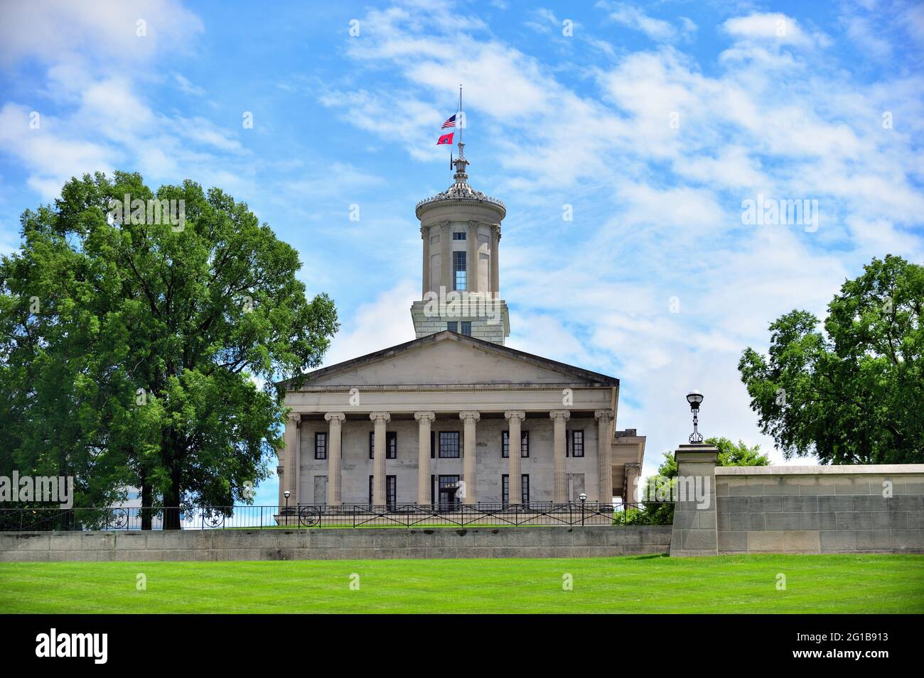 Nashville, Tennessee, USA. The Tennessee State Capitol Building was ...