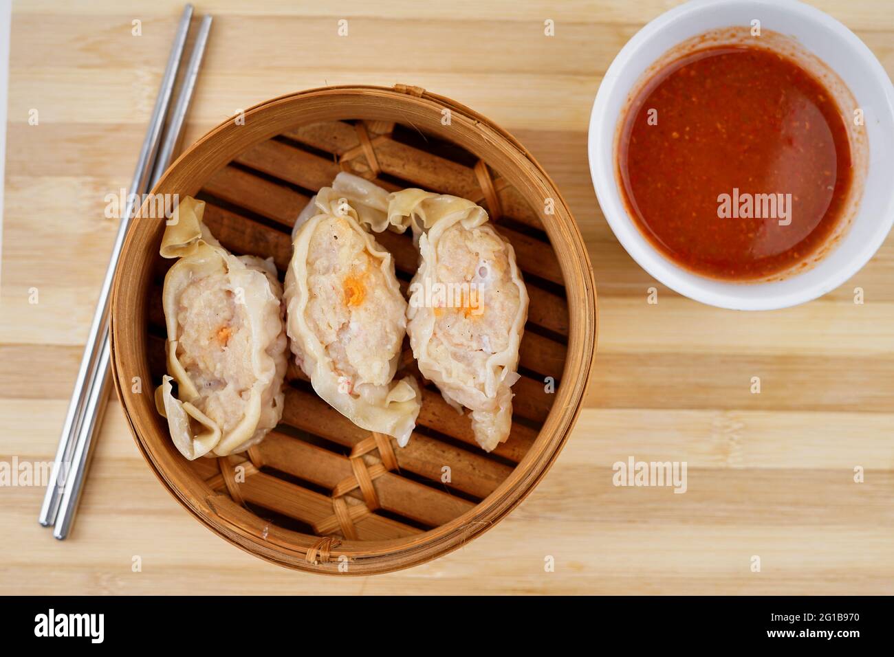 Dim Sum Chinese traditional food on the table Stock Photo - Alamy