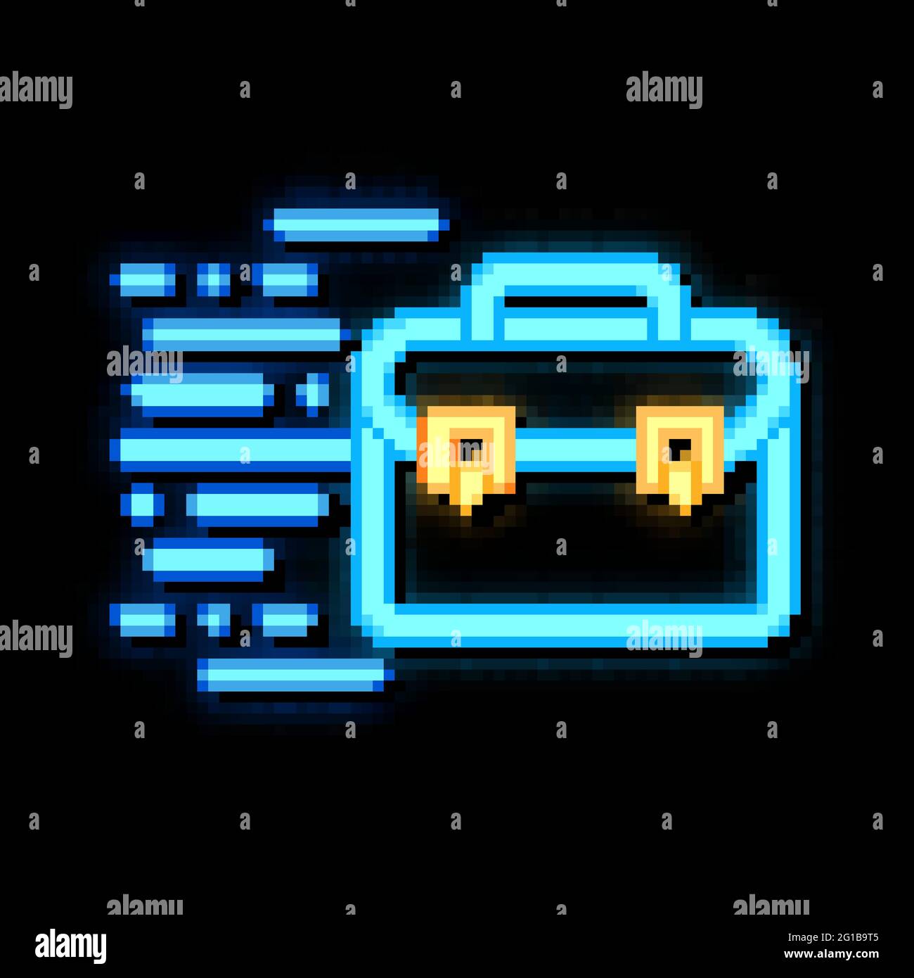 Fast Fly Case neon glow icon illustration Stock Vector Image & Art - Alamy