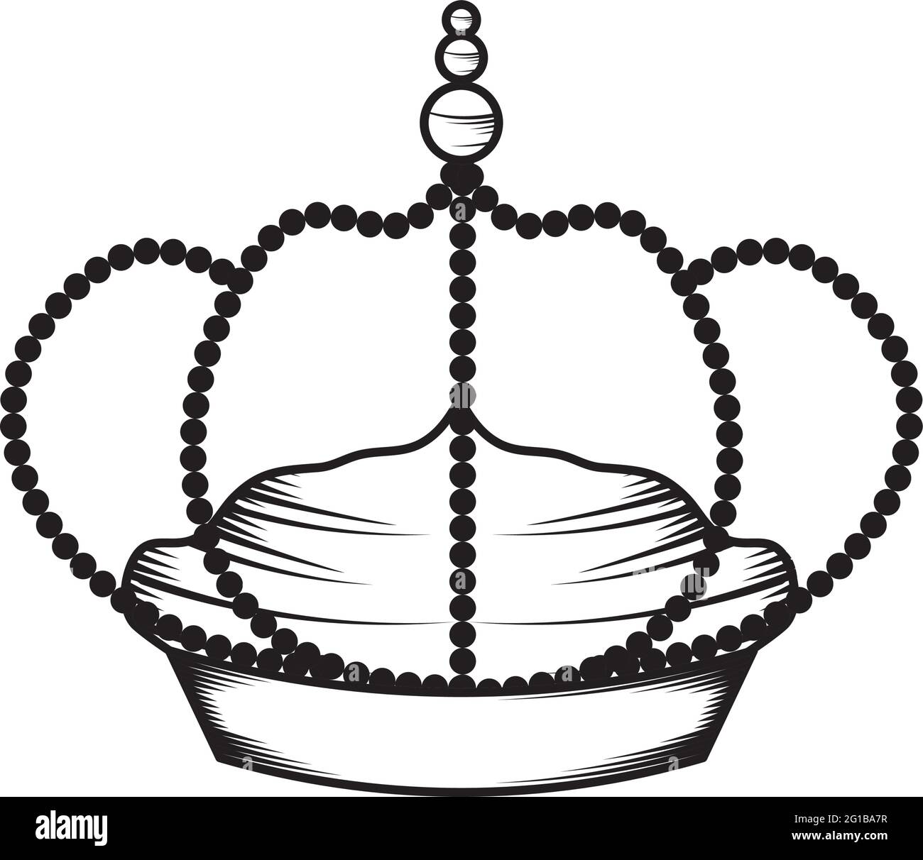 Royalty monarchy insignia Black and White Stock Photos & Images - Alamy