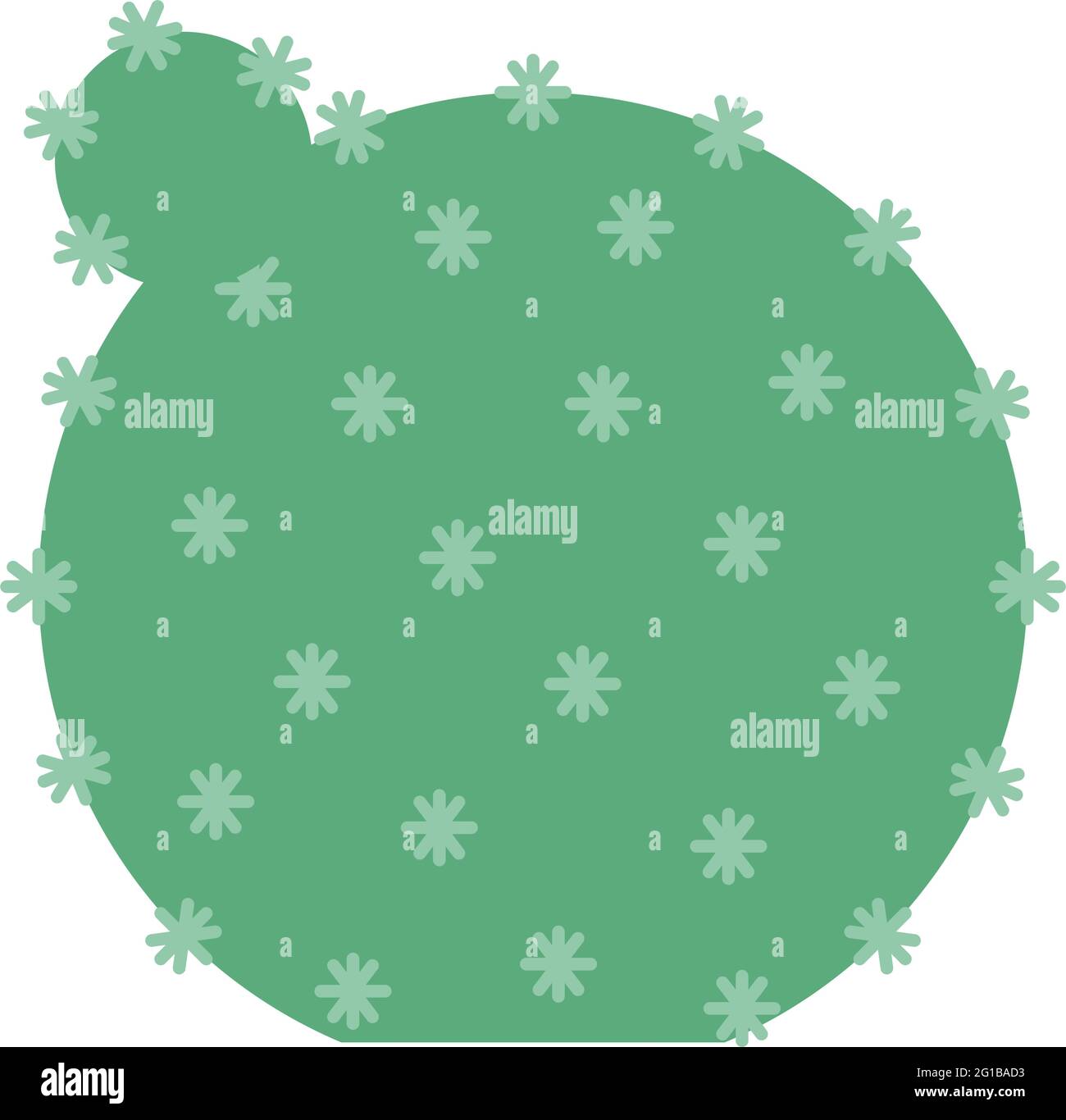 round cactus illustration Stock Vector Image & Art - Alamy