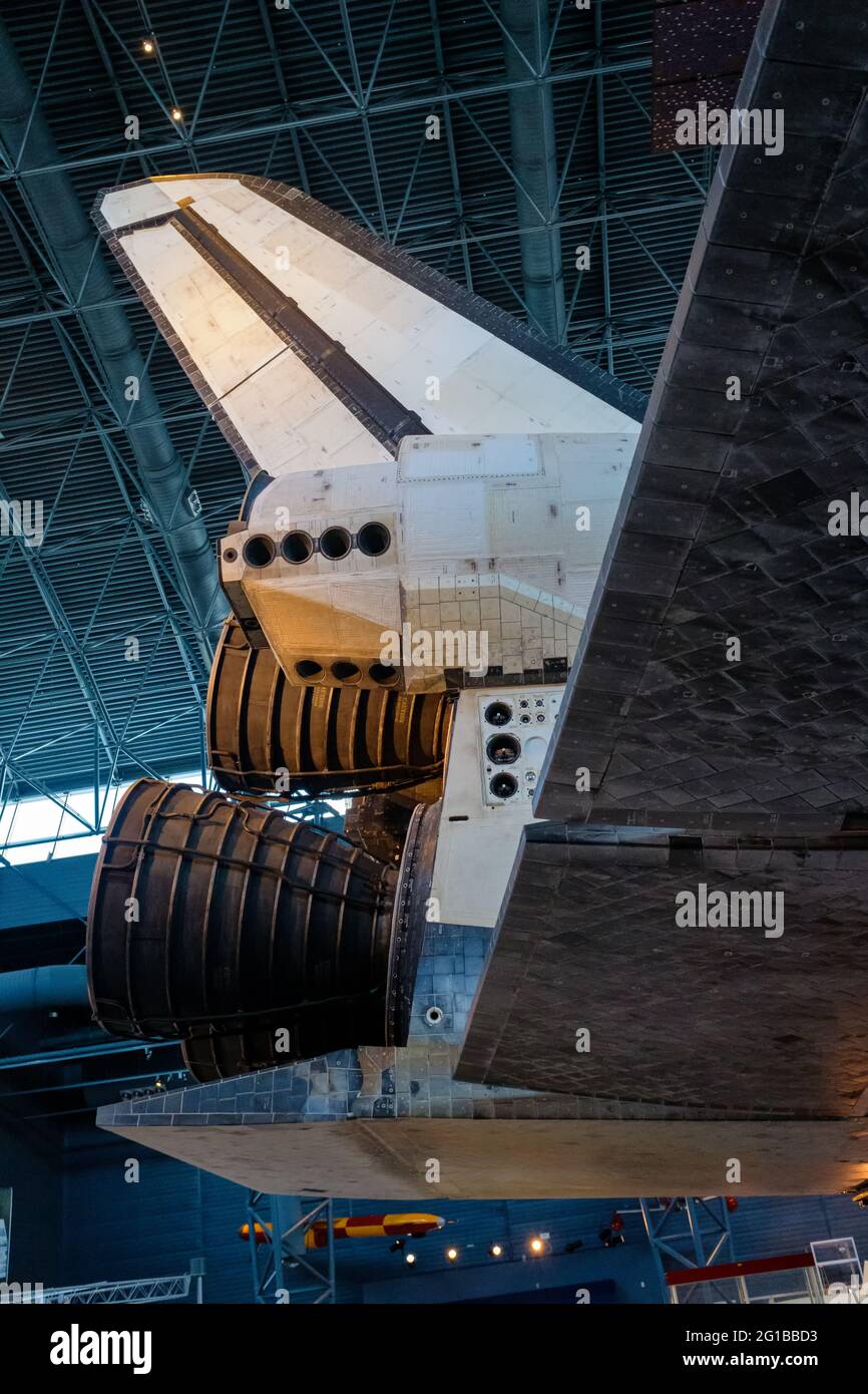 Intimate power in jet pulsion on the Space Shuttle Stock Photo - Alamy