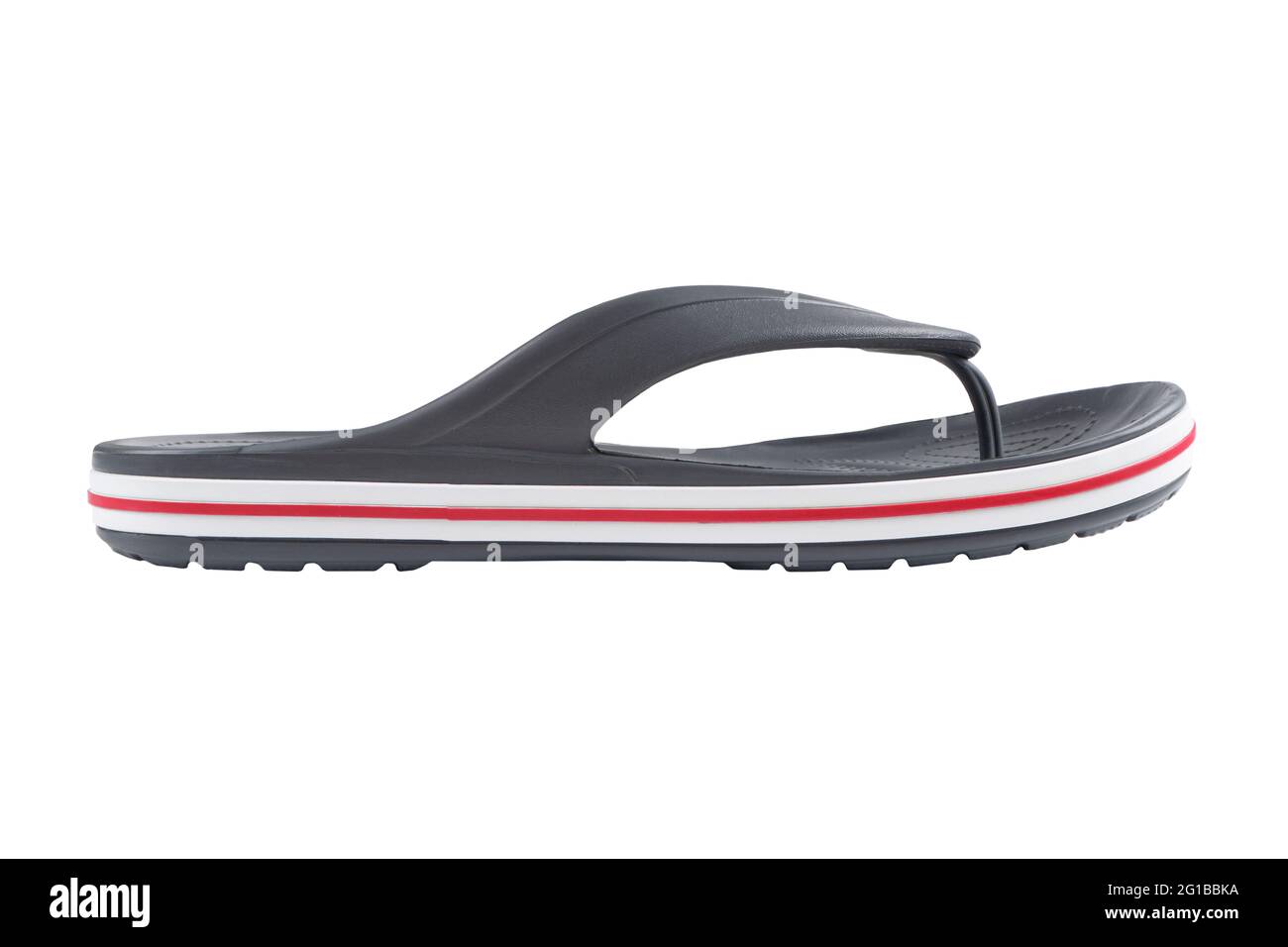 Beach rubber slippers isolated on white background. Flip flops isolated ...