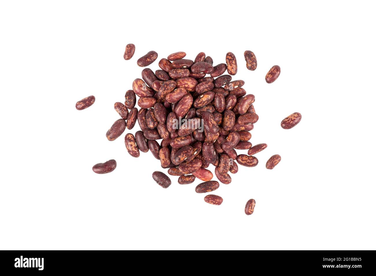 Heap of red fresh bean isolated on white background. Isolated red beans ...