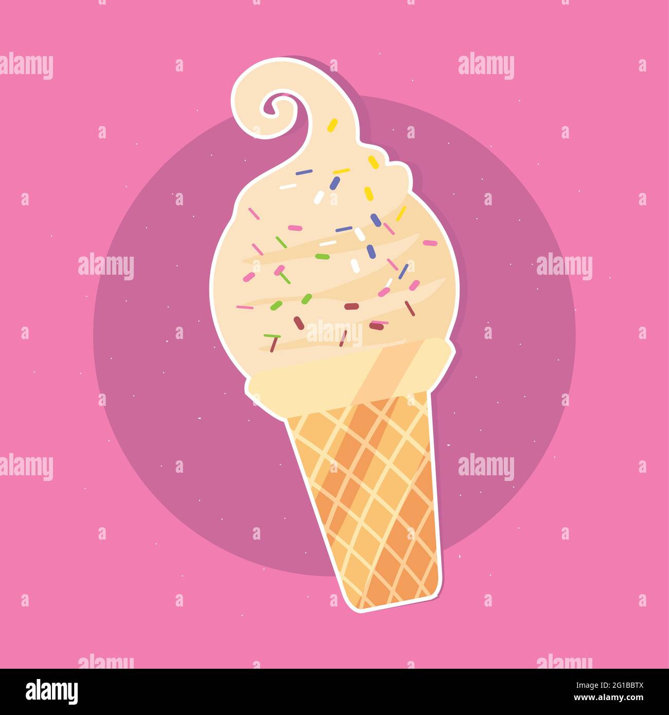 ice cream with sprinkles Stock Vector Image & Art - Alamy