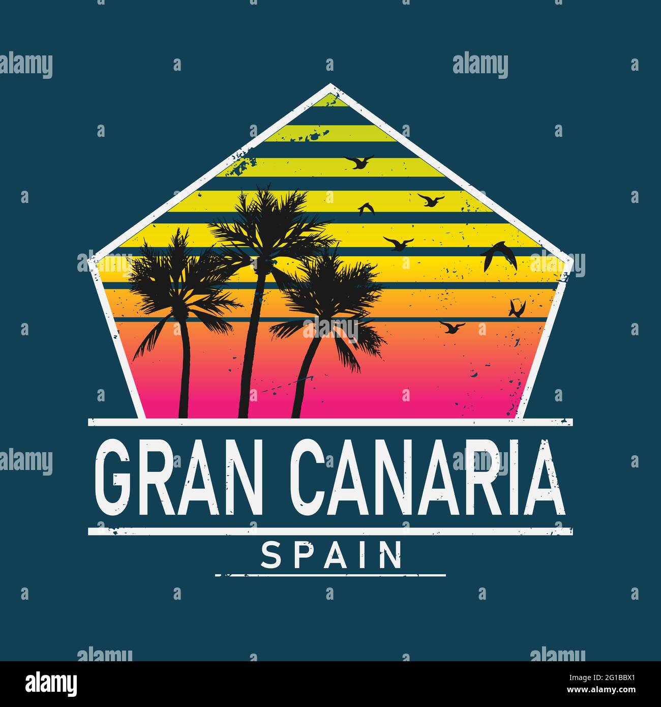 Gran Canaria travel rubber stamp on white background, vector ...