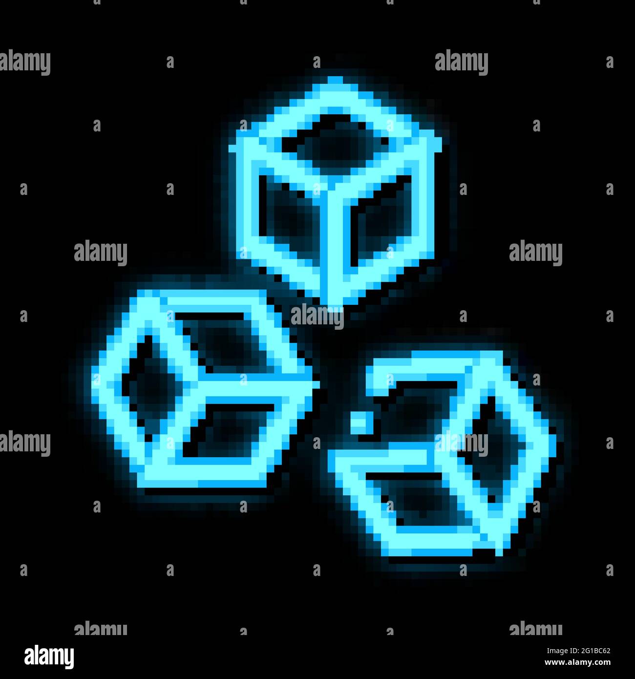 Refined Sugar neon glow icon illustration Stock Vector Image & Art - Alamy