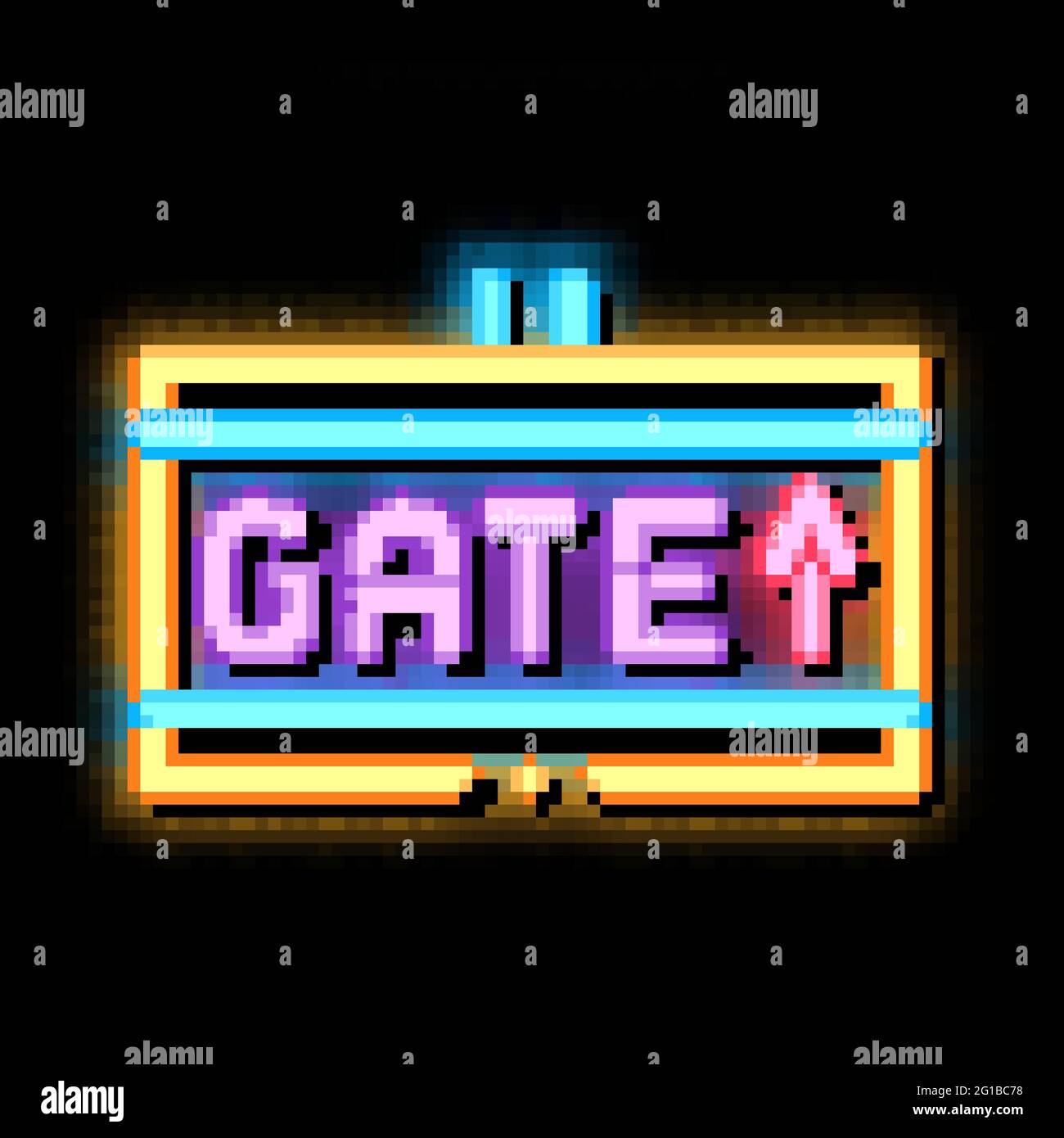 Vintage airport gate Stock Vector Images - Alamy