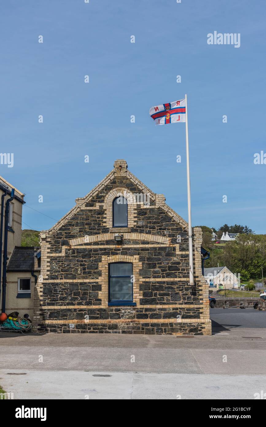 The Lifeboat station at Portpatrick a small coastal town and past ferry ...