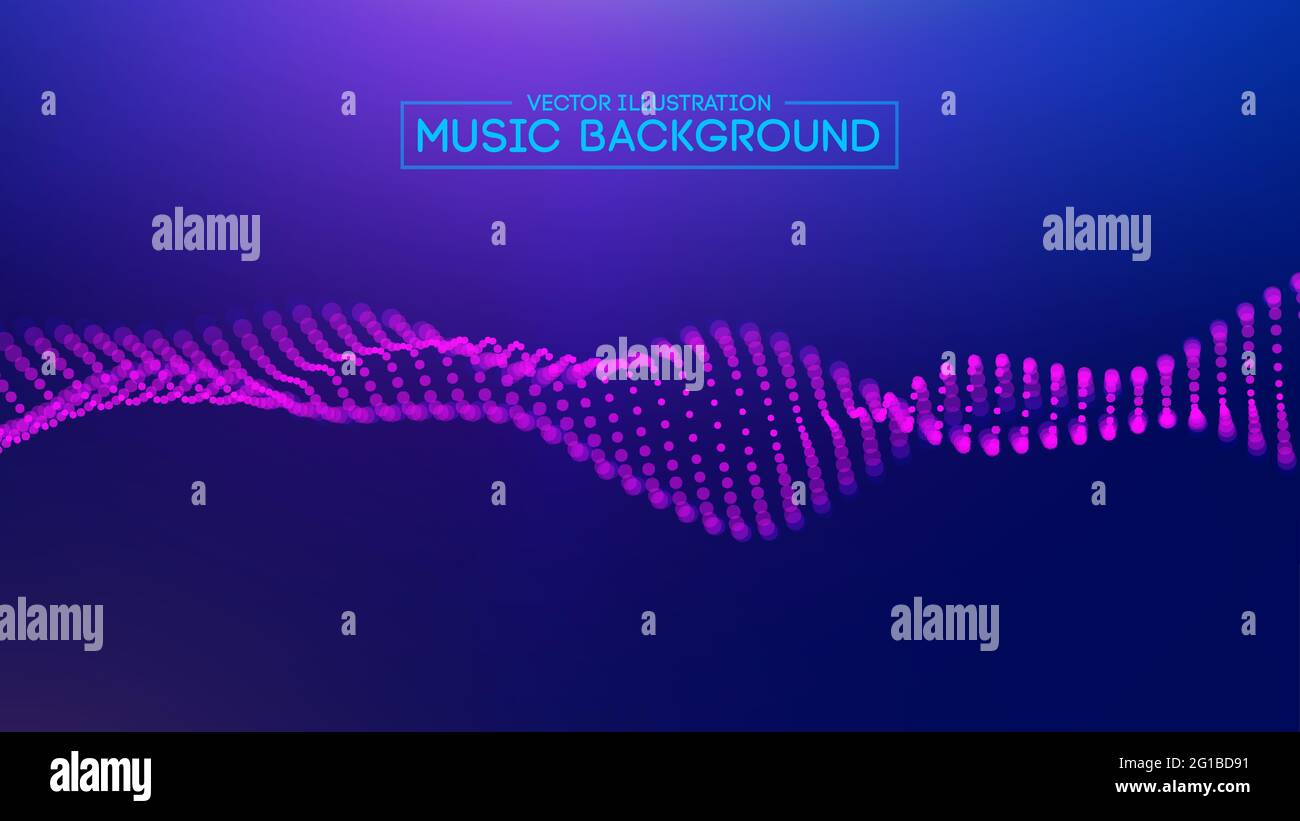 Purple music background. Abstract background blue. Equalizer for music ...