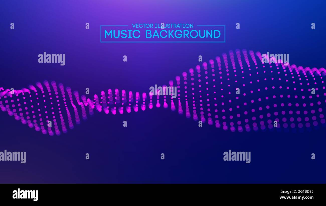Purple music background. Abstract background blue. Equalizer for music ...