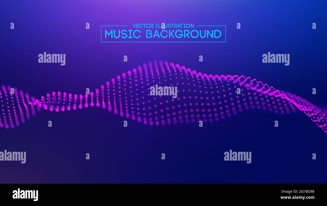 Purple music background. Abstract background blue. Equalizer for music ...