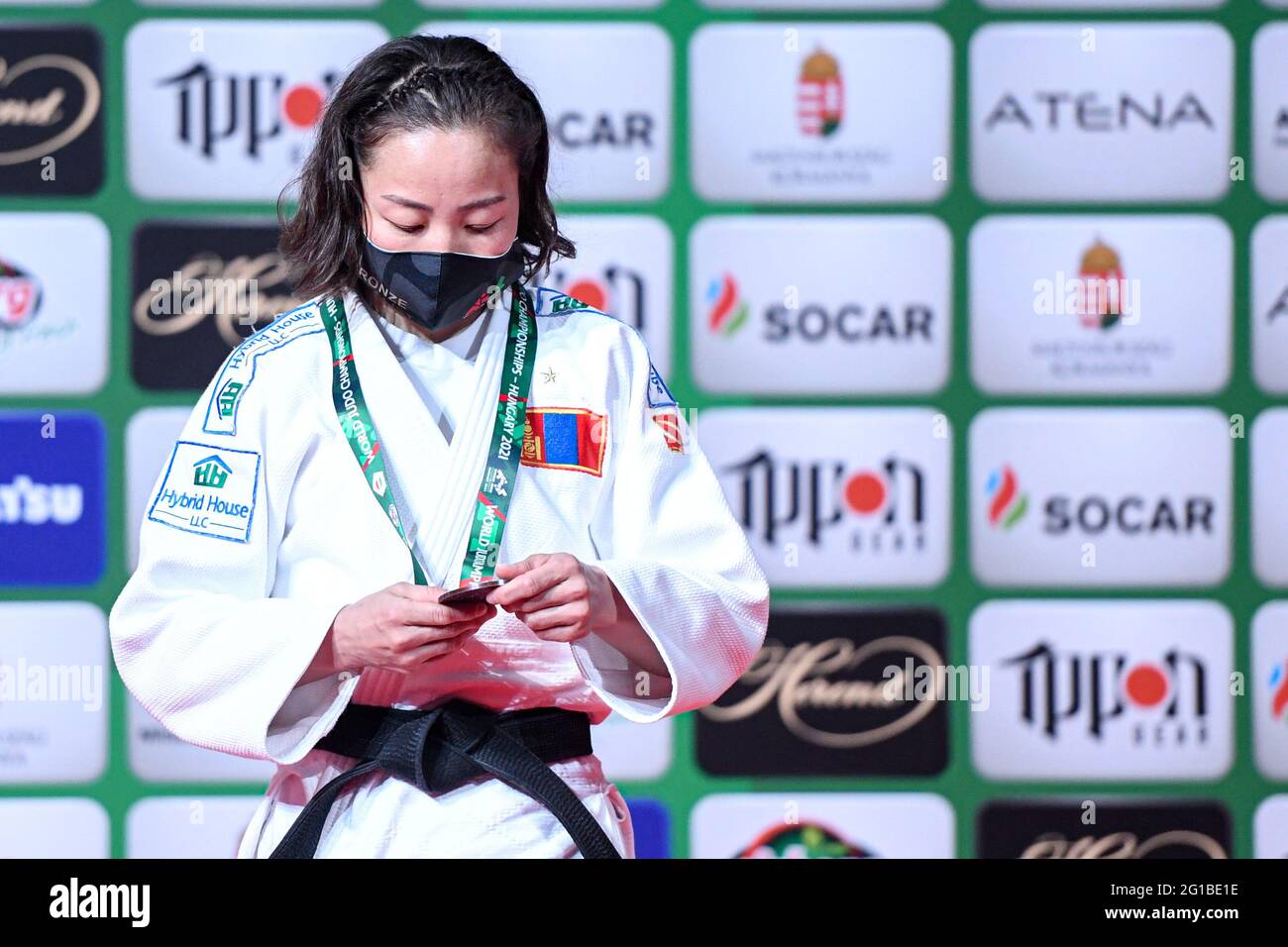 BUDAPEST, HUNGARY - JUNE 6: Urantsetseg Munkhbat of Mongolia winner of ...