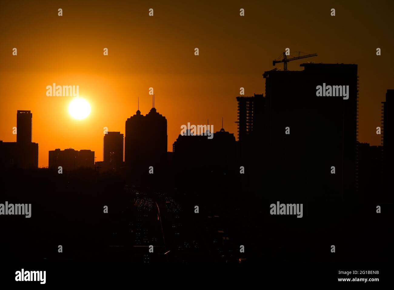 Sunset in Toronto Stock Photo - Alamy