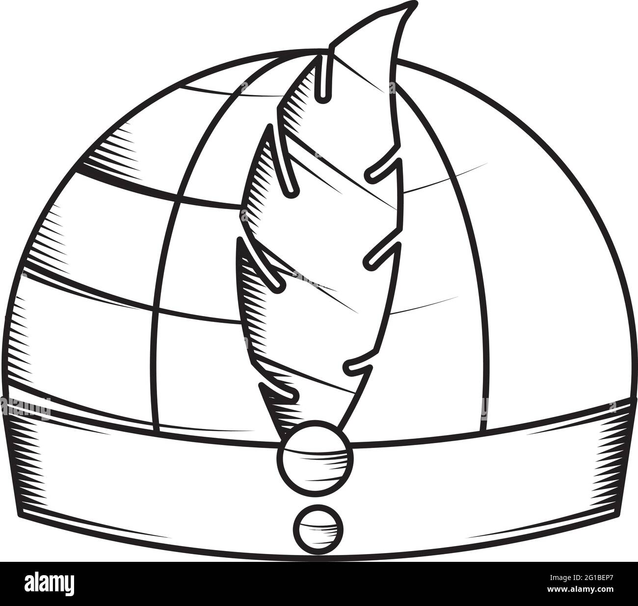 crown with feather Stock Vector Image & Art - Alamy