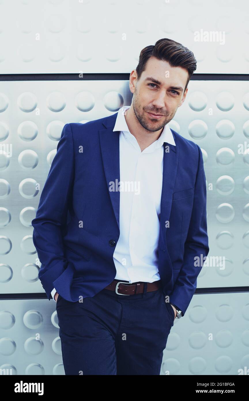 Self portrait with hand in pocket hi-res stock photography and images ...