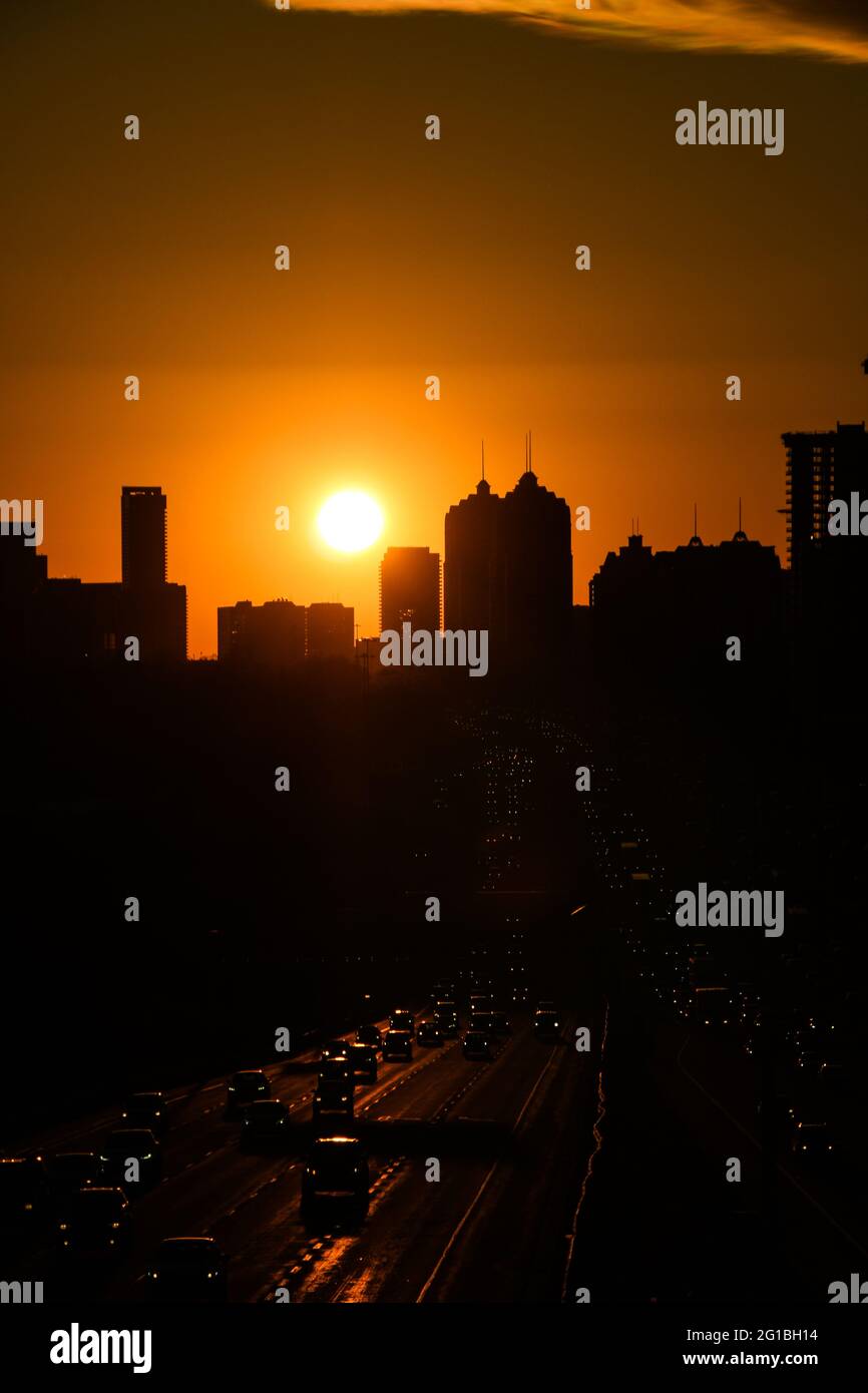 Sunset in Toronto Stock Photo - Alamy
