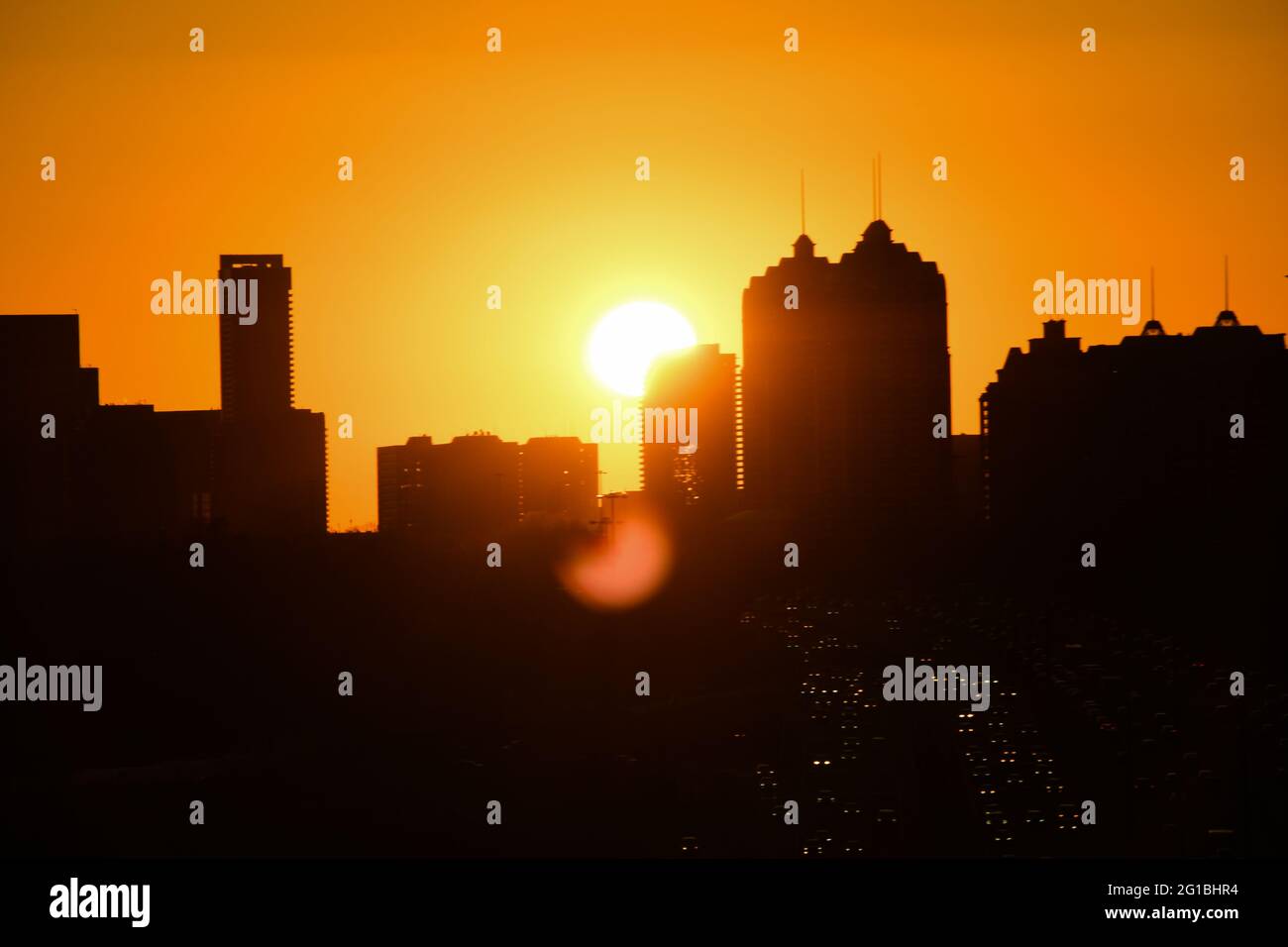 Sunset in Toronto Stock Photo - Alamy