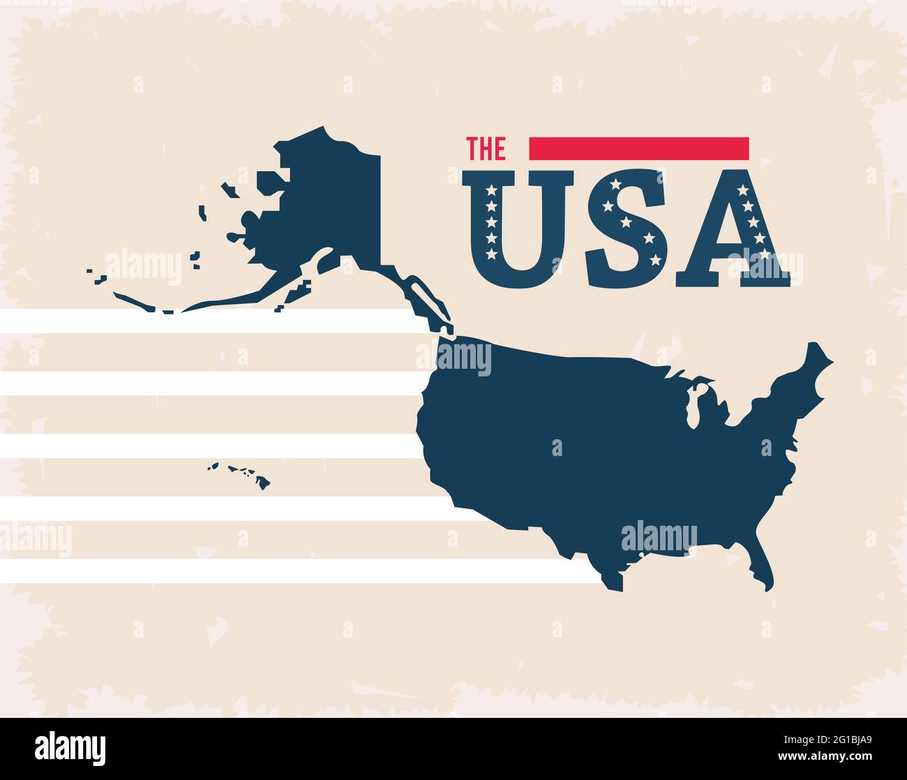 usa map country Stock Vector Image & Art - Alamy