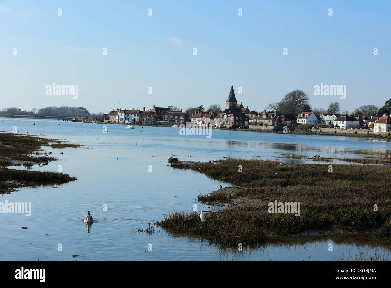 View of Bosham and Bosham harbour Stock Photo - Alamy