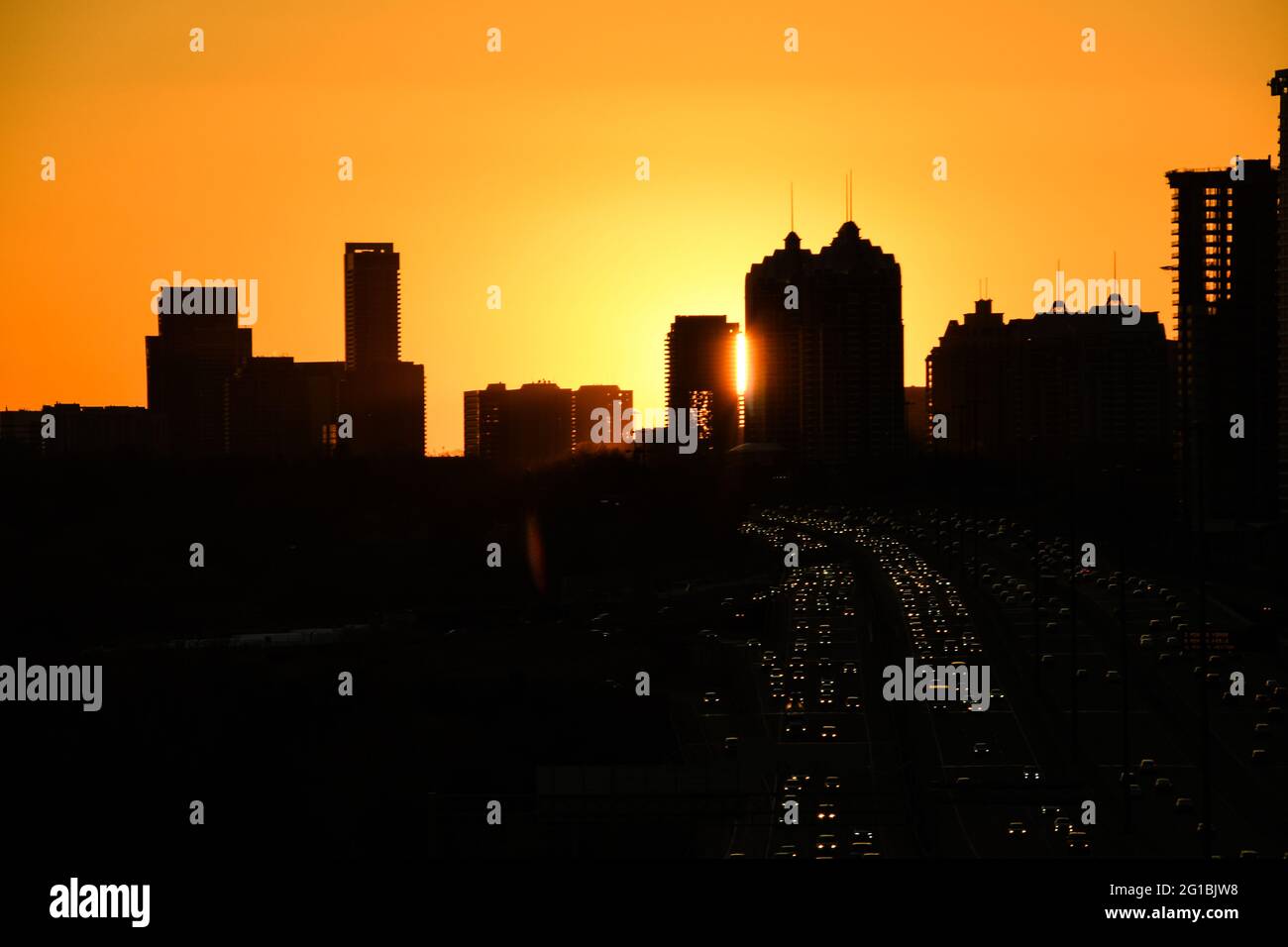 Sunset in Toronto Stock Photo - Alamy
