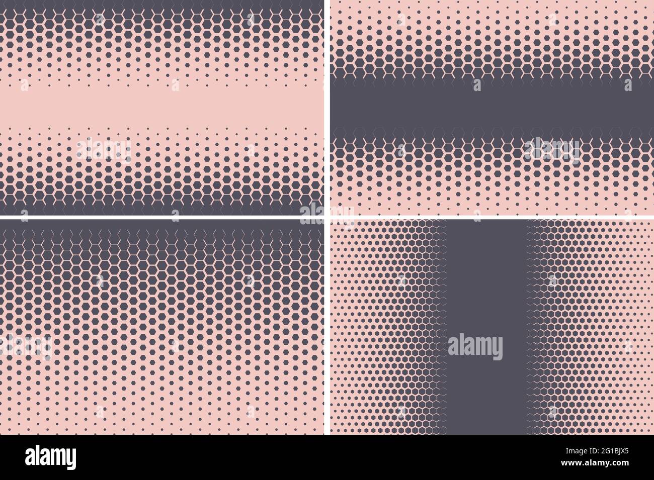 Hexagonal pattern. Geometric hexagon halftone abstract background ...
