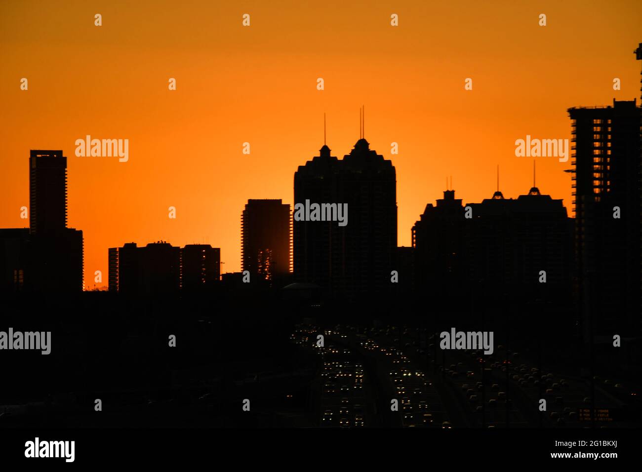 Sunset in Toronto Stock Photo - Alamy