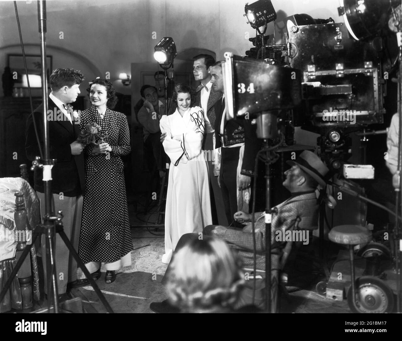 STUART ERWIN MARJORIE WEAVER LORETTA YOUNG JOEL McCREA and DAVID NIVEN ...