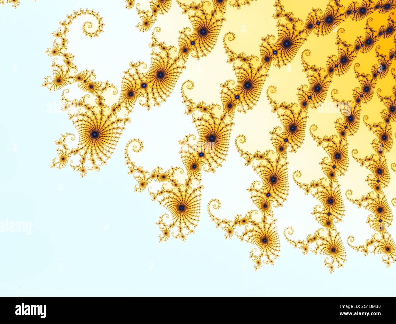 3D-Illustration of a zoom into an infinite mathematical fractal set ...