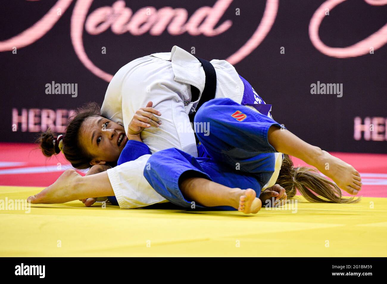 BUDAPEST, HUNGARY - JUNE 6: Laura Abelenda Martinez of Spain, Mary De ...