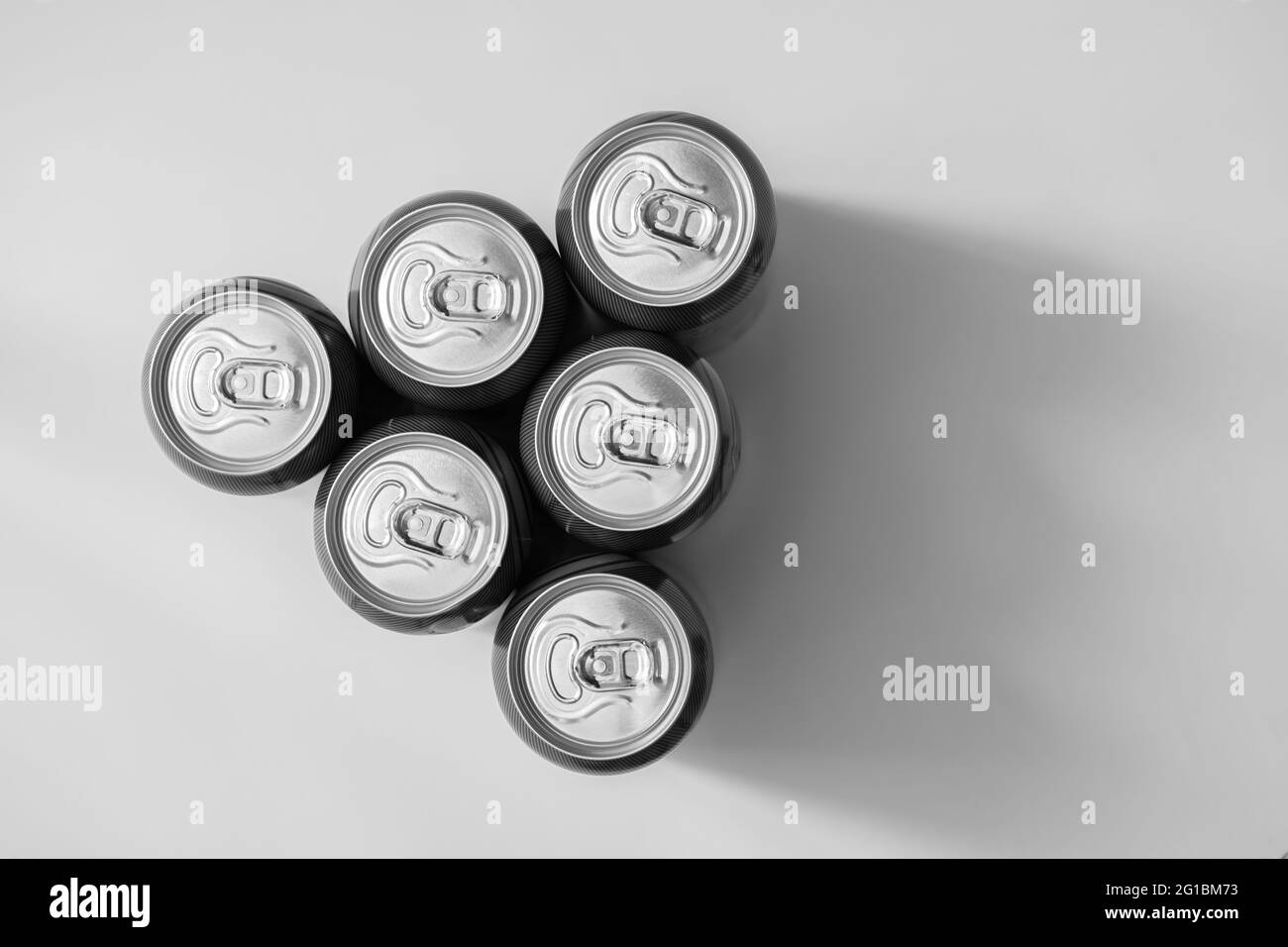 Beer cans isolated top view hi-res stock photography and images - Alamy