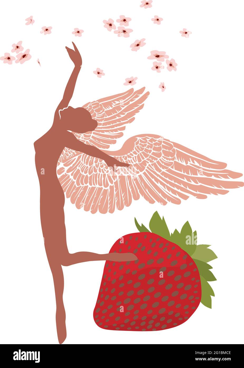 illustration of an angel with spring Stock Vector Image & Art - Alamy