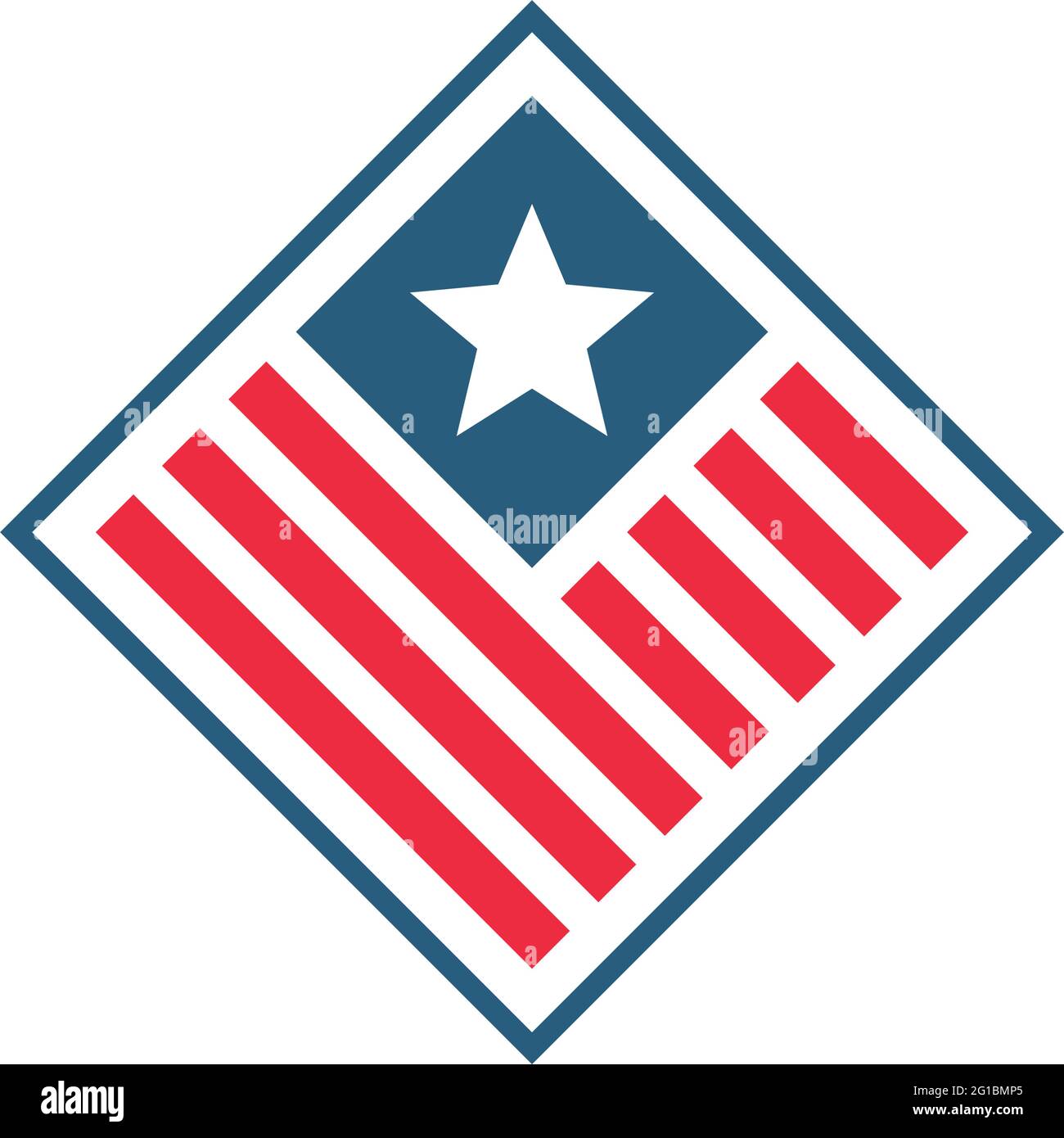 usa flag rhombus Stock Vector Image & Art - Alamy
