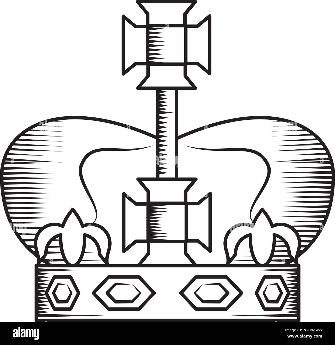 crown monarchy icon Stock Vector Image & Art - Alamy