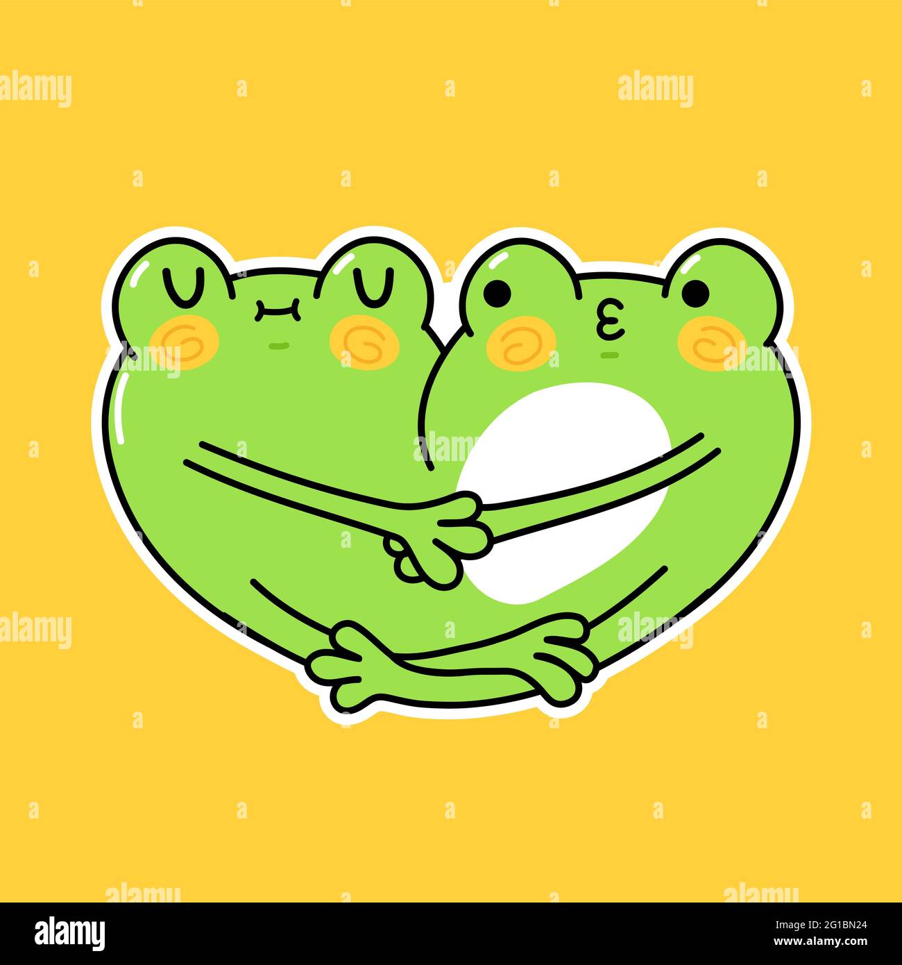 Toad couple Stock Vector Images - Alamy