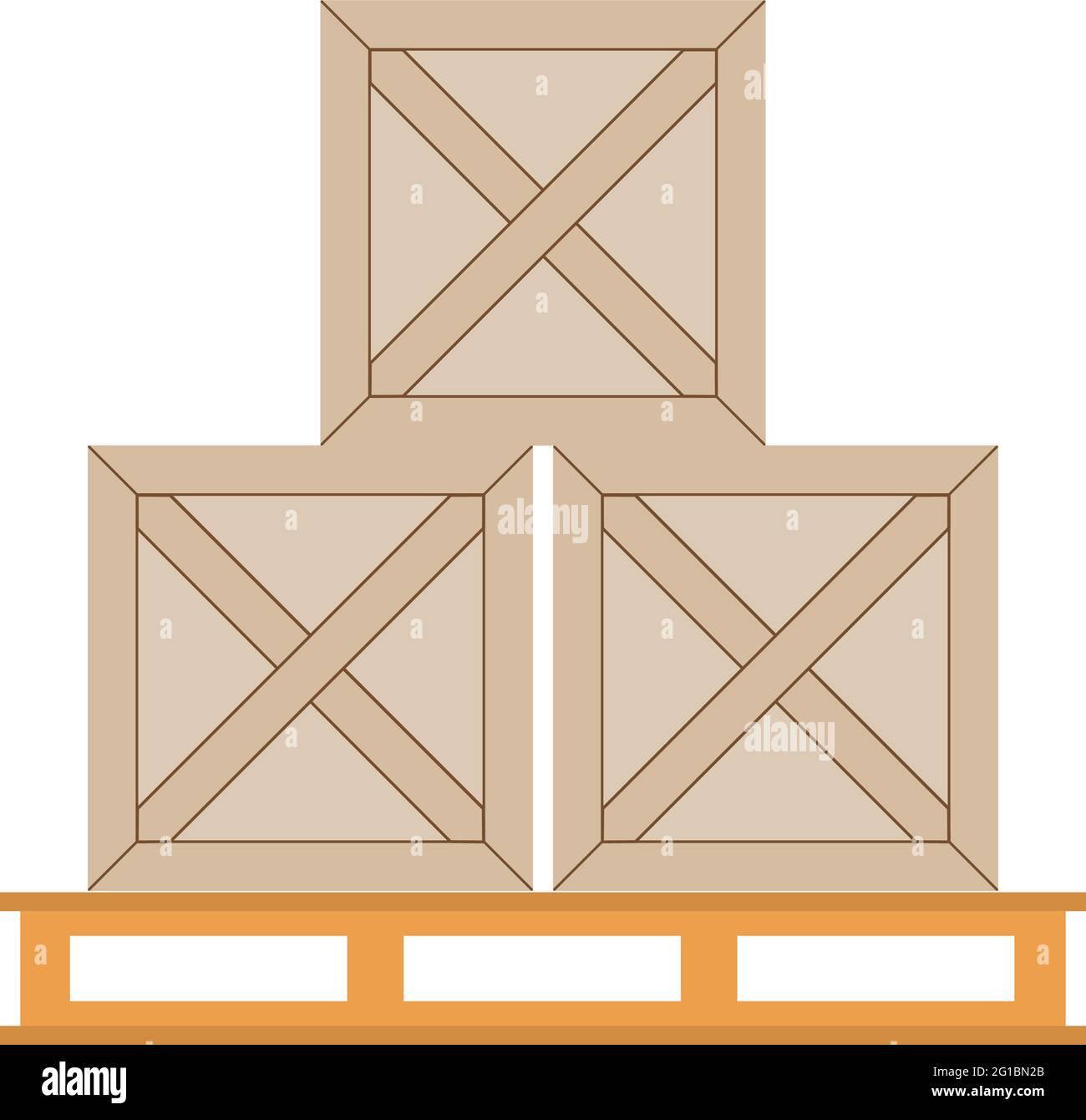 three wooden boxes Stock Vector Image & Art - Alamy