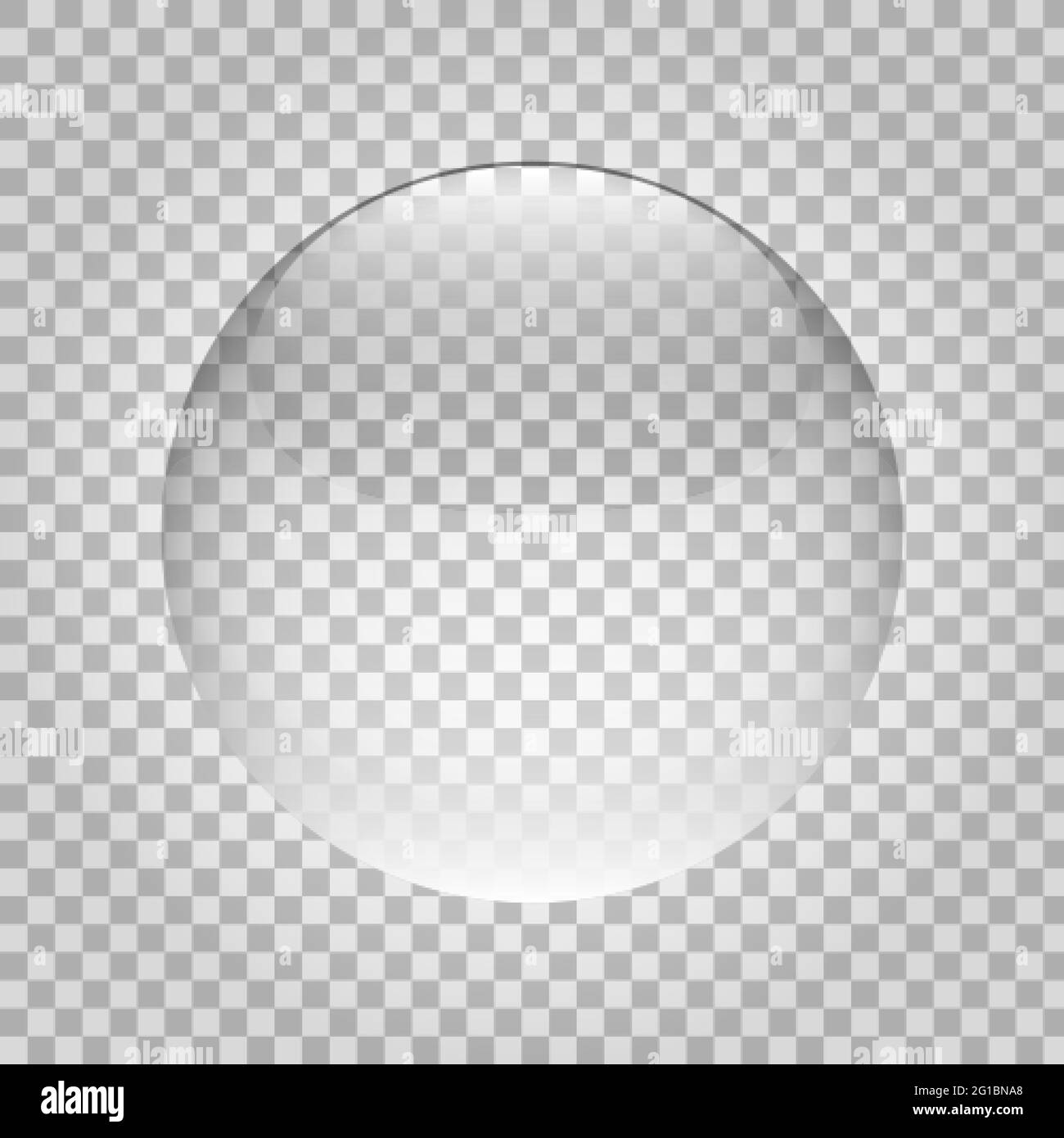 Sphere glass. Transparent ball with glasses. Crystal round object ...