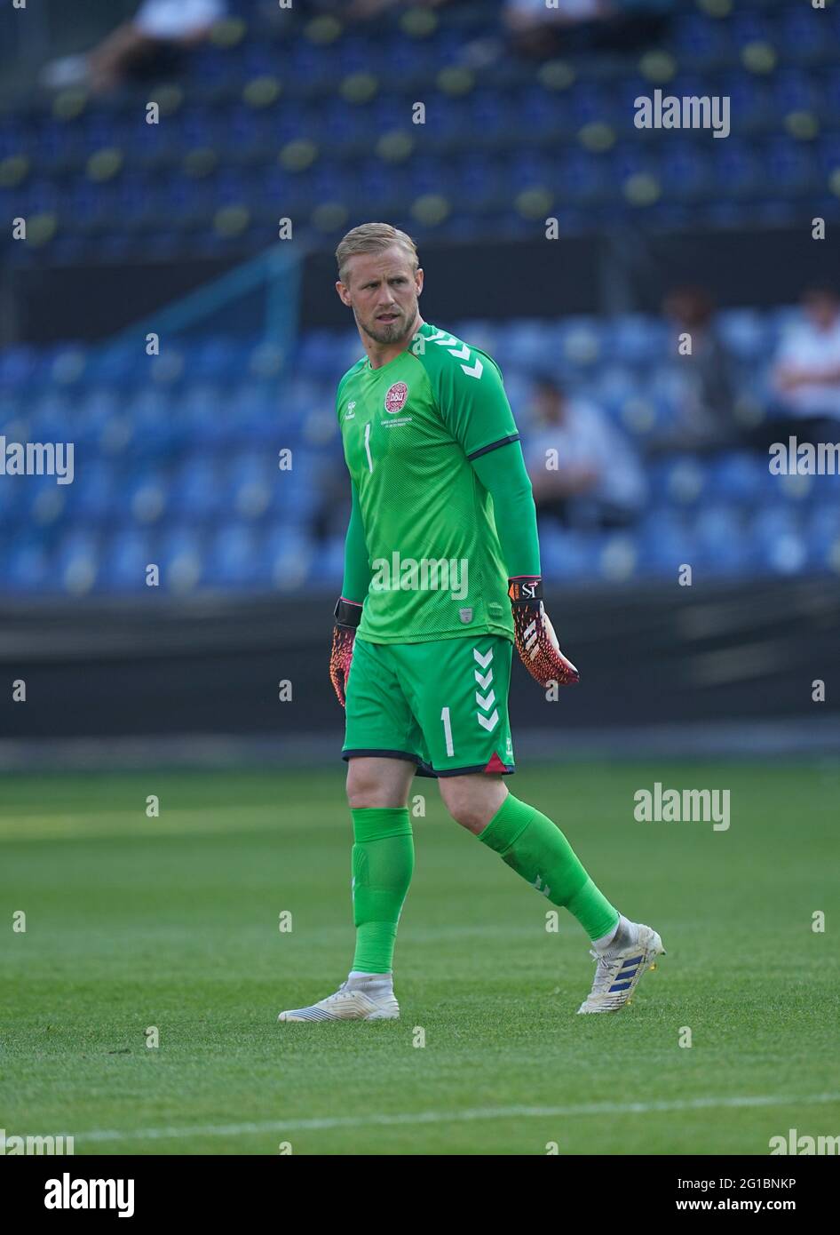 Broendby Stadium, Copenhagen, Denmark. 6th June, 2021. Denmark's Kasper ...