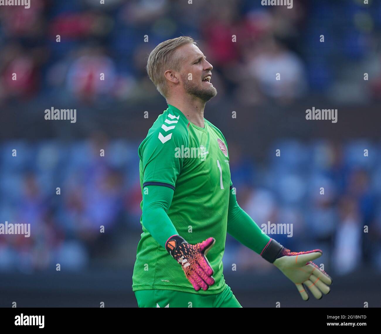 Broendby Stadium, Copenhagen, Denmark. 6th June, 2021. Denmark's Kasper ...