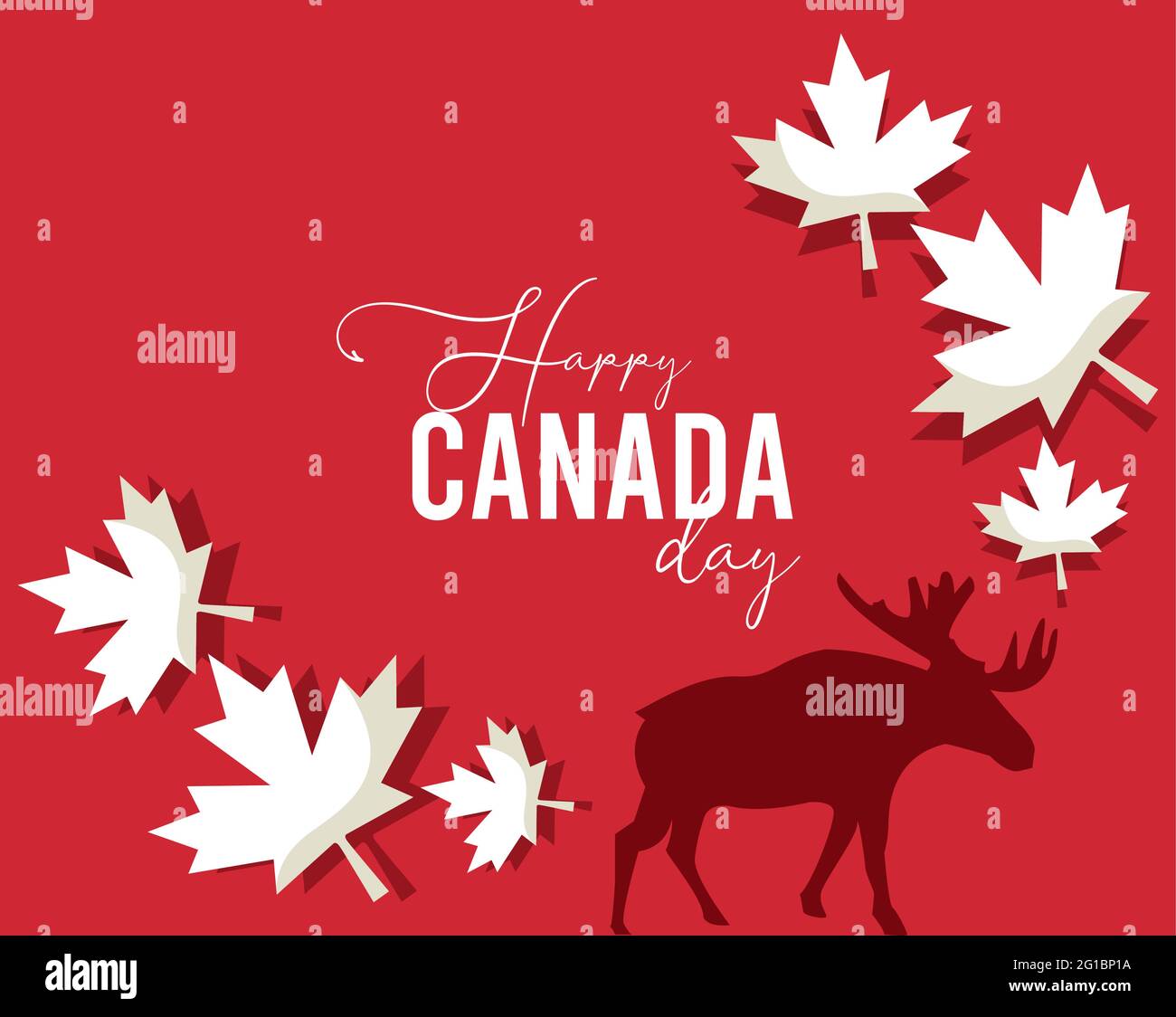 canada day card Stock Vector Image & Art - Alamy