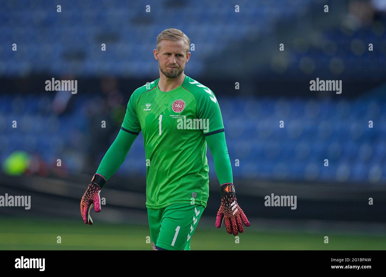 Broendby Stadium, Copenhagen, Denmark. 6th June, 2021. Denmark's Kasper ...