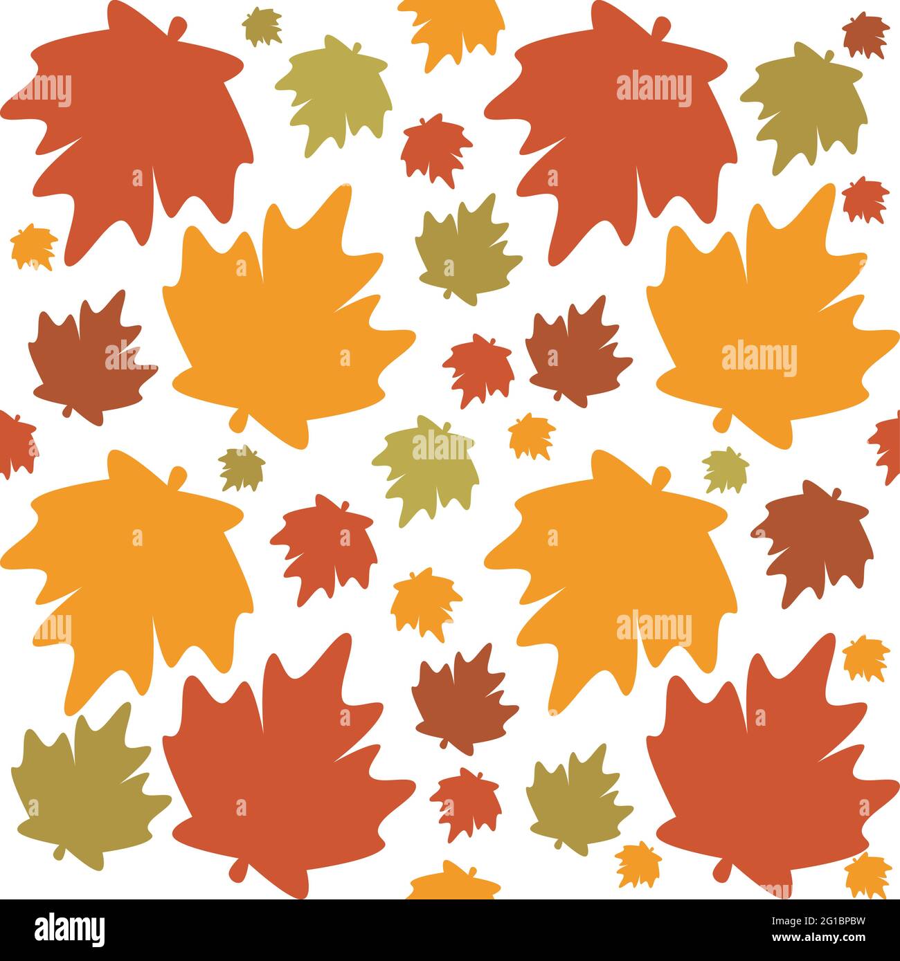 Maple Leaves Falling Seamless pattern Background or fall design element ...