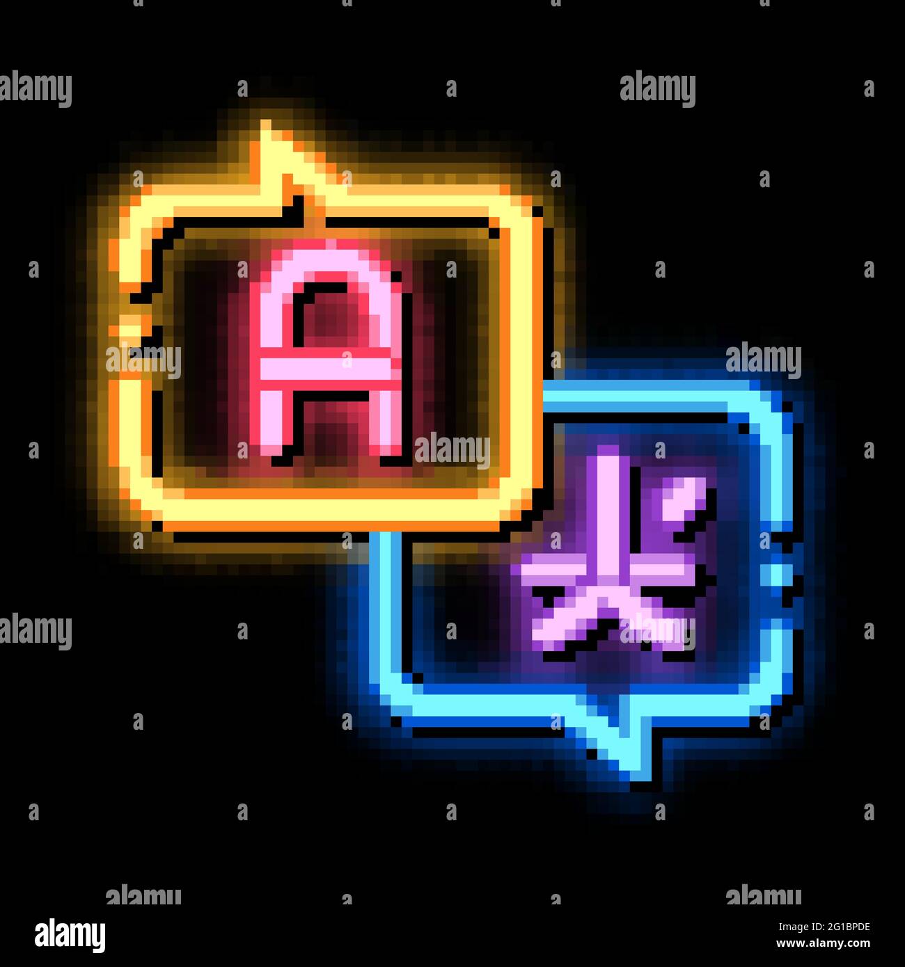 Speaking various languages illustration Stock Vector Images - Alamy