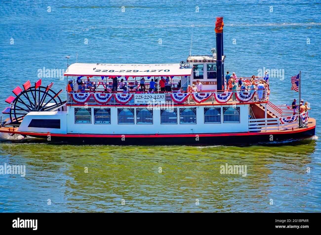 The Betsy Ann riverboat is pictured, May 30, 2021, in Biloxi ...