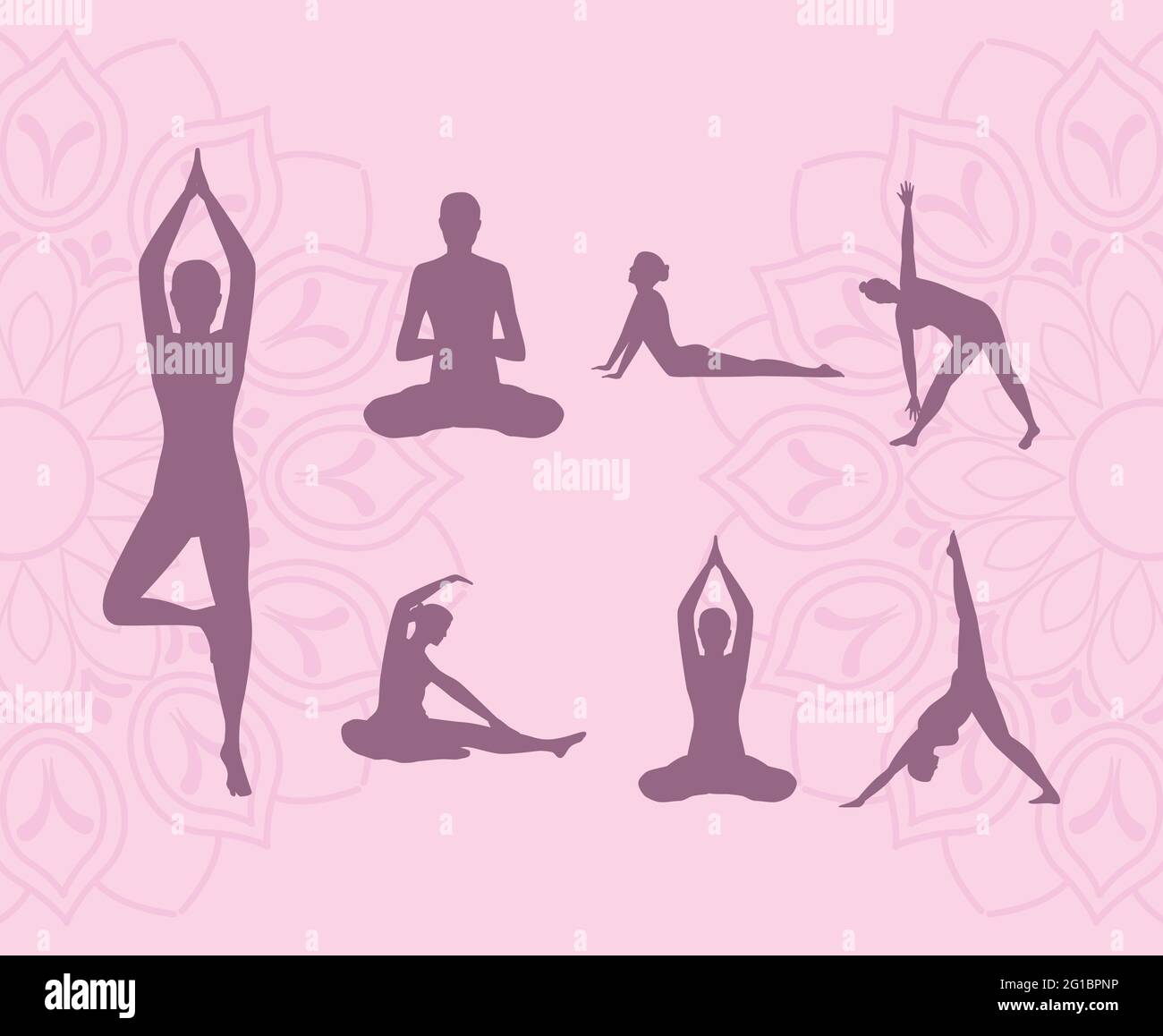 Seven girls Stock Vector Images - Alamy