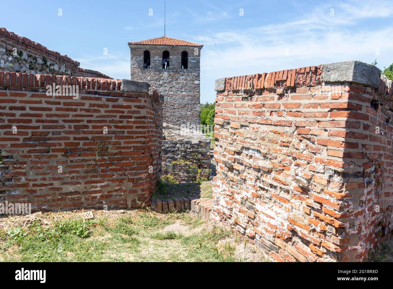 Medieval Baba Vida Fortress at the coast of Danube river in town of ...