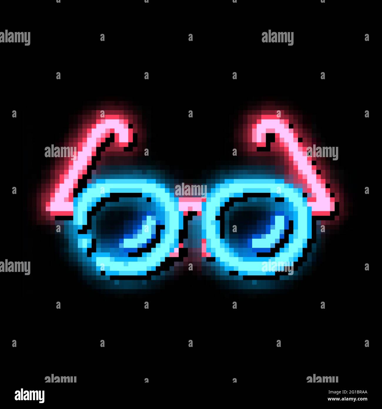 Glasses For Good Vision neon glow icon illustration Stock Vector Image ...