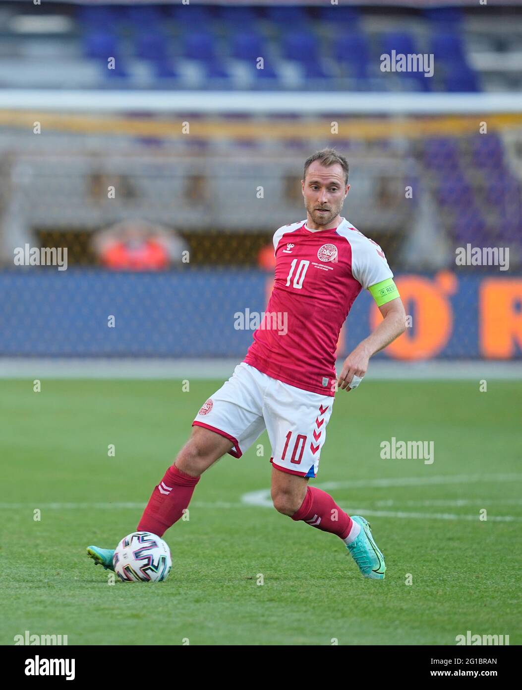Broendby Stadium, Copenhagen, Denmark. 6th June, 2021. Denmark's ...