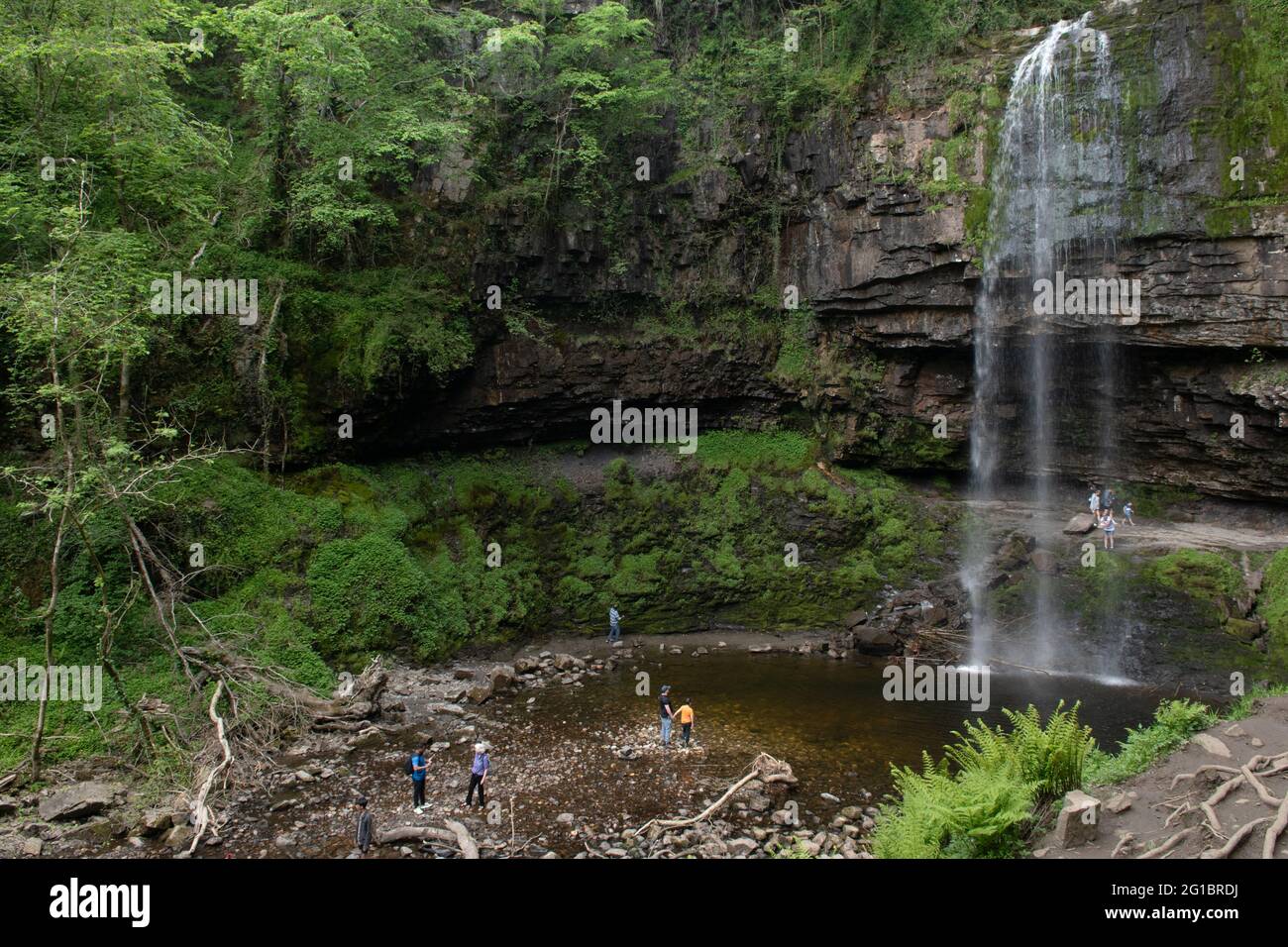 Henrhyd falls beacons national park hi-res stock photography and images ...