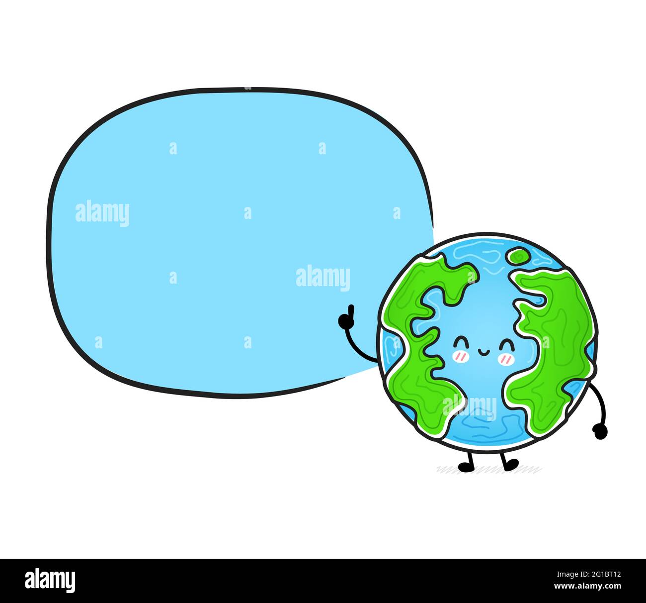 World planet comic character Stock Vector Images - Alamy